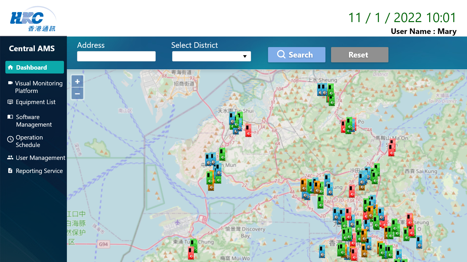 AMS (Administration and Monitoring System) – HKC Website